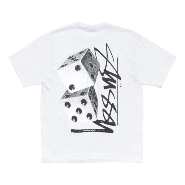 StÜssy Tall Dice T-shirt - Ash Heather