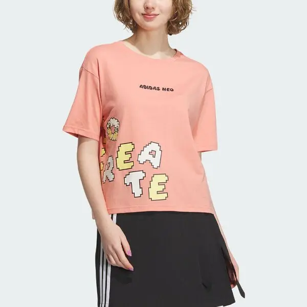 Adidas Neo Graphic Short Sleeve T-shirt Asia Sizing Ik5152
