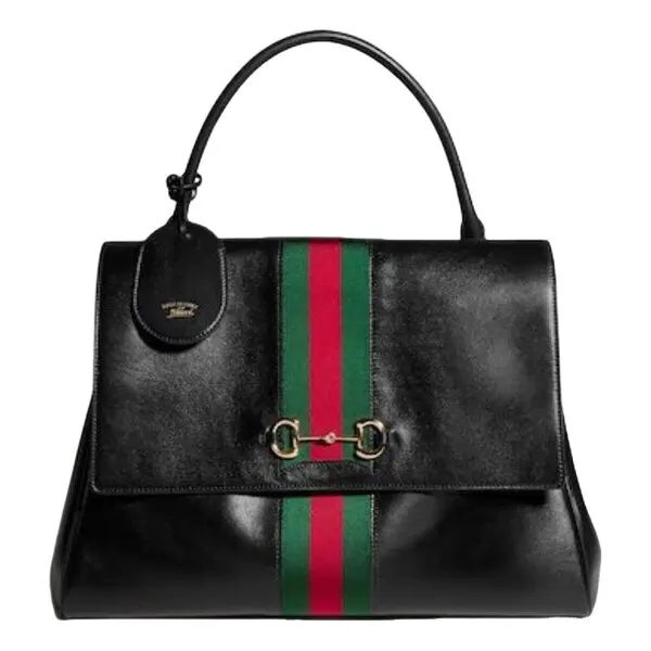 Gucci Horsebit 1955 Top Handle Bag - Black