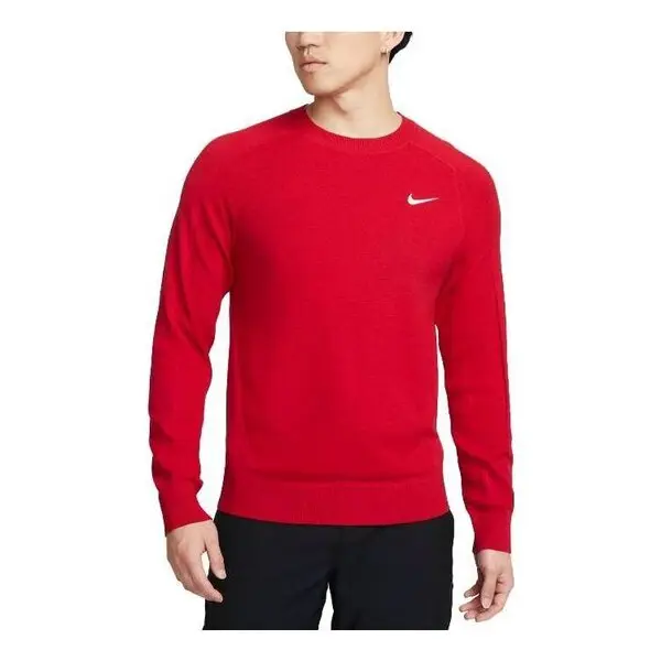 Nike Dri-fit Long Sleeve Crewneck T-shirt - Red