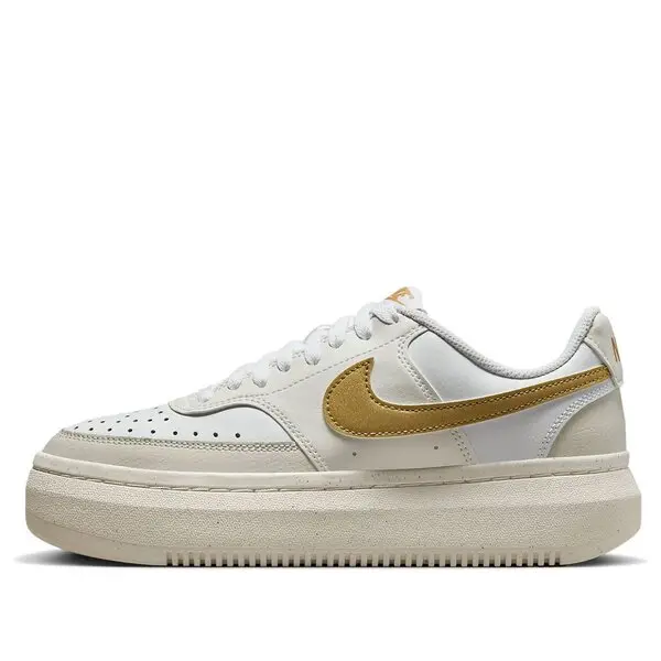 Nike Court Vision Alta Platform Sneakers - White/brown