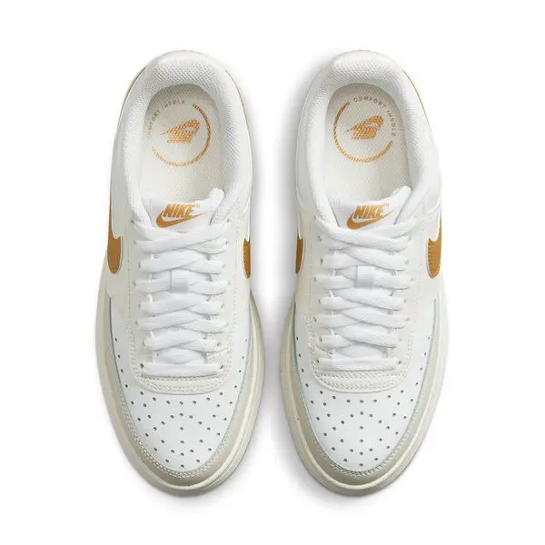 Nike Court Vision Alta Platform Sneakers - White/brown