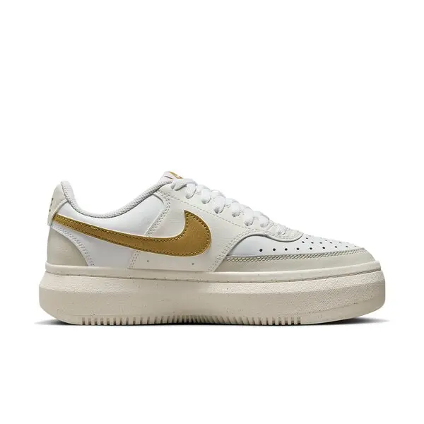 Nike Court Vision Alta Platform Sneakers - White/brown
