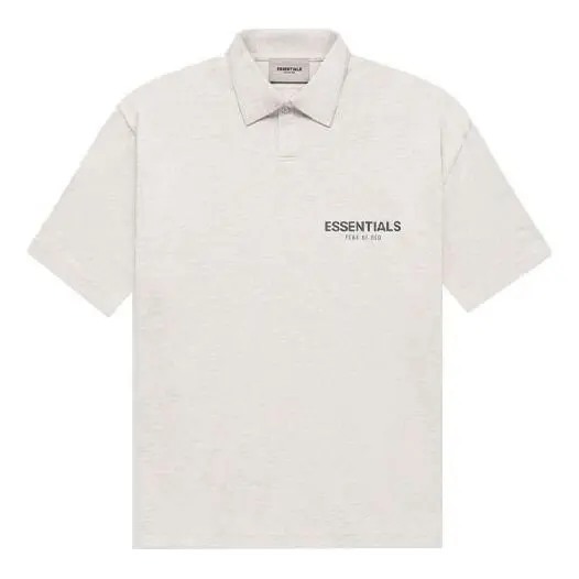 Fear Of God Fw21 Polo Shirt 'light Heather Oatmeal - Grey/beige
