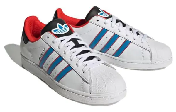 Adidas Originals Superstar 'white Blue Red