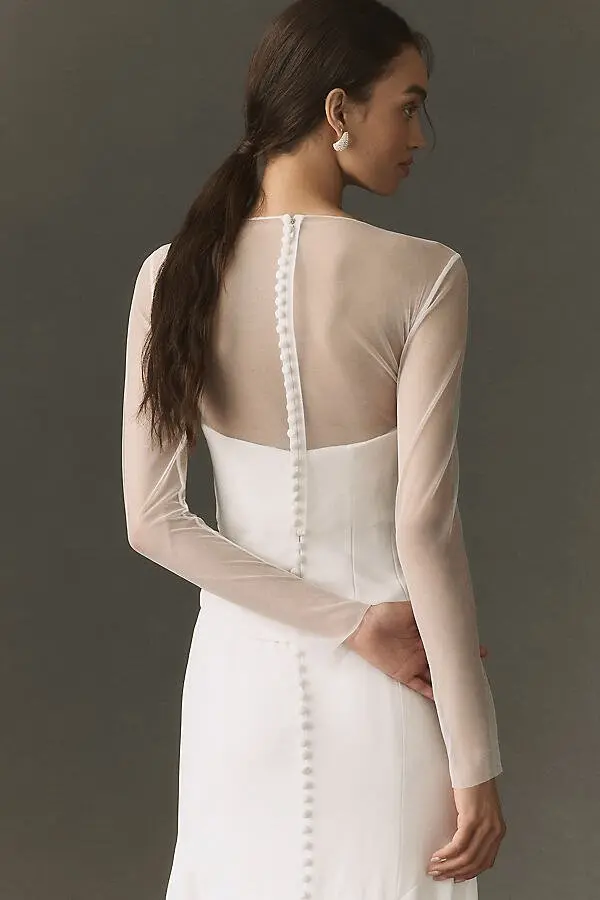 Jenny Yoo Esti Mesh Topper