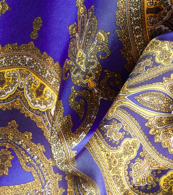 Saint Laurent Printed Silk Scarf