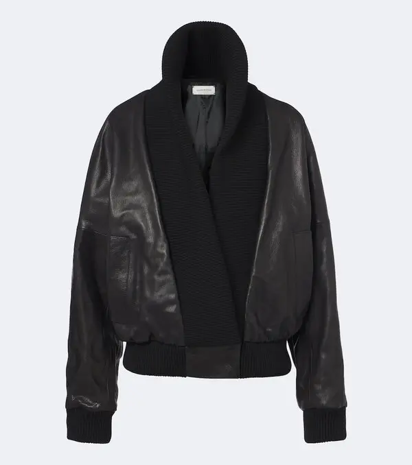 Magda Butrym Leather Jacket - Black
