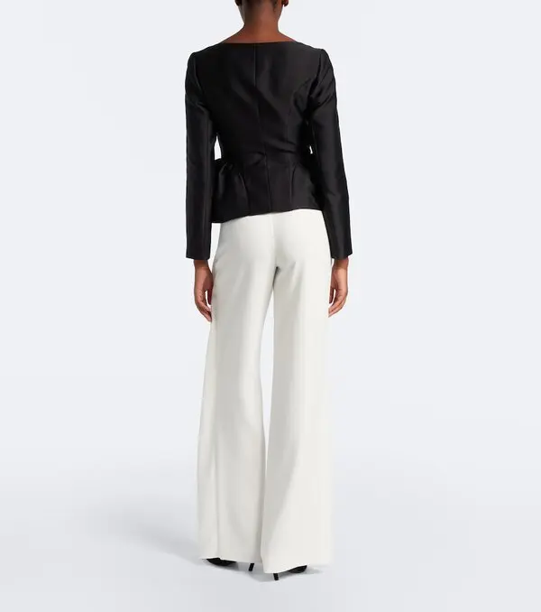 Roland Mouret Draped Flared Pants