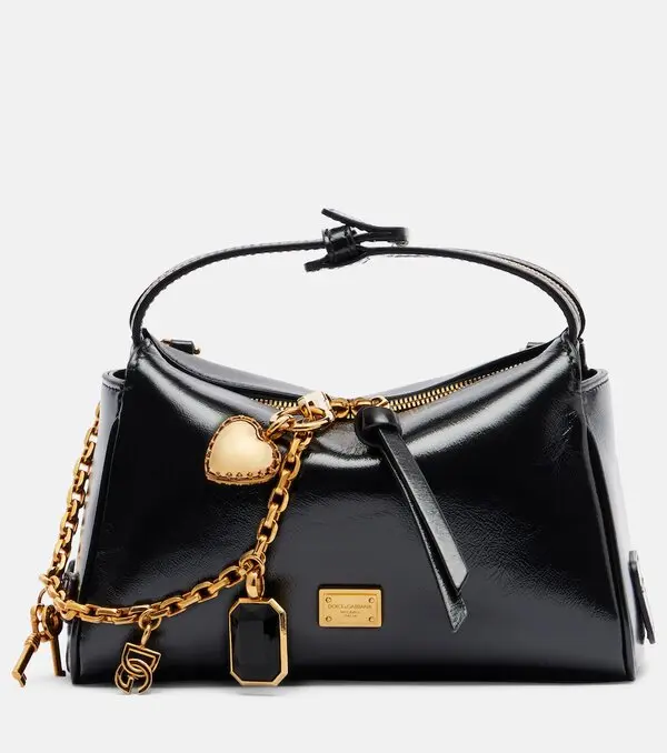 Dolce & Gabbana Vittoria Small Leather Top-handle Bag - Black