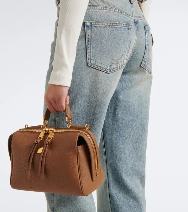 Dolce & Gabbana Vittoria Small Leather Top-handle Bag - Brown