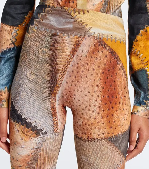 Roberto Cavalli Trompe-l'oeil Flared Pants