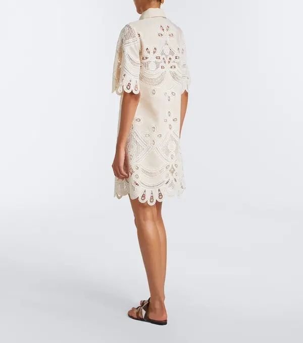 Elie Saab Embroidered Mini Dress