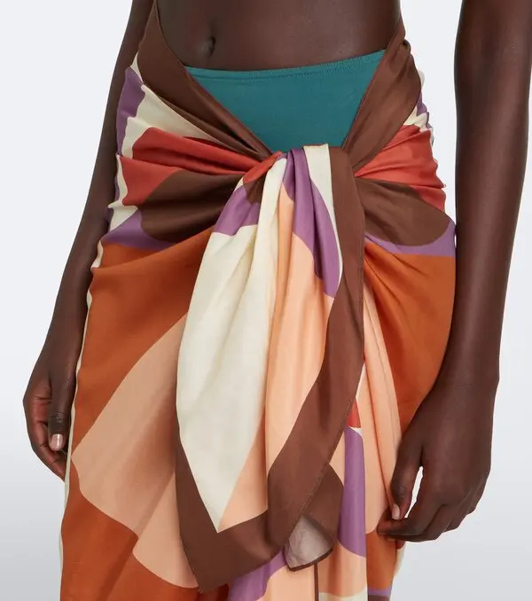 ERES Luisa Printed Cotton And Silk Beach Cover-up - Multicoloured
