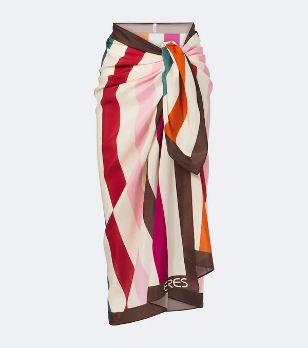 ERES Modernity Cotton And Silk Beach Cover-up - Multicoloured