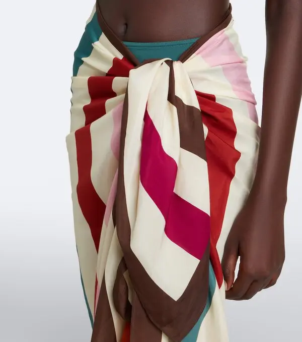 ERES Modernity Cotton And Silk Beach Cover-up - Multicoloured