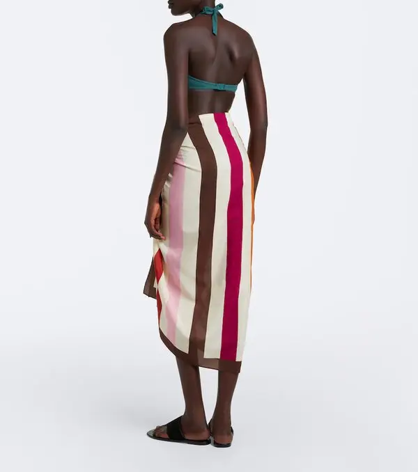 ERES Modernity Cotton And Silk Beach Cover-up - Multicoloured