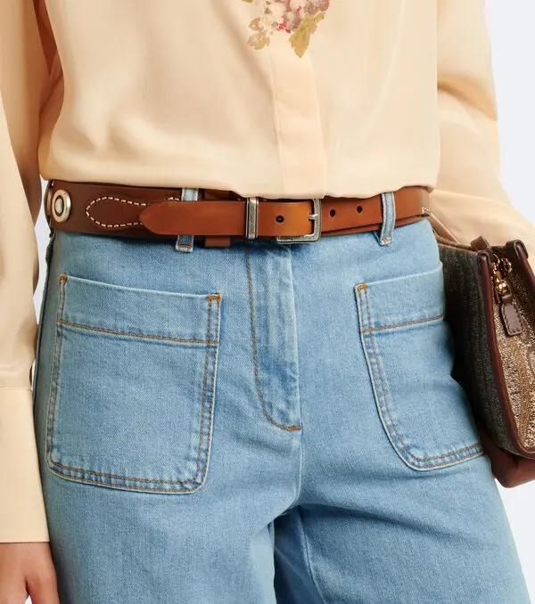 Etro Studded Leather Belt