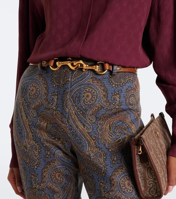 Etro Studded Leather Belt