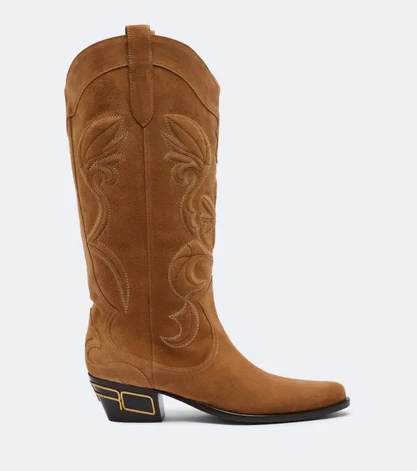 Etro Suede Cowboy Boots