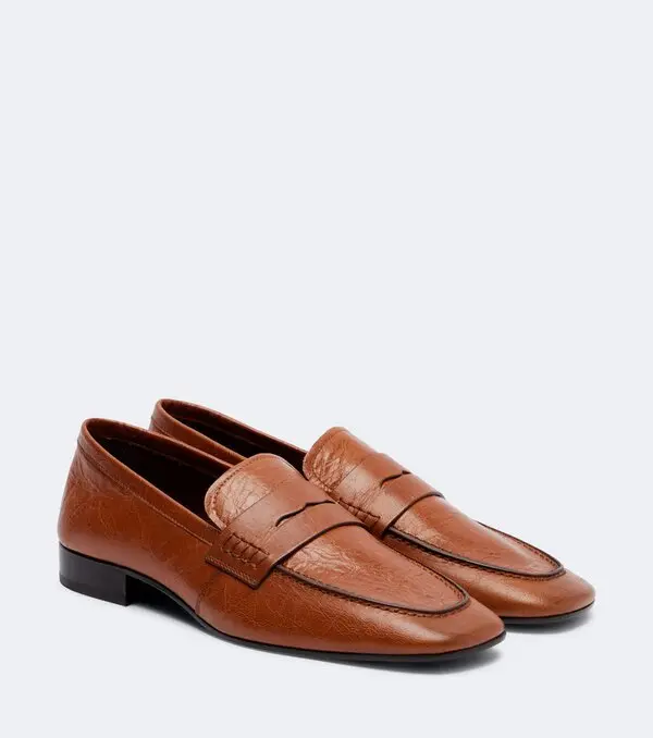 Dries Van Noten Leather Loafers - Brown