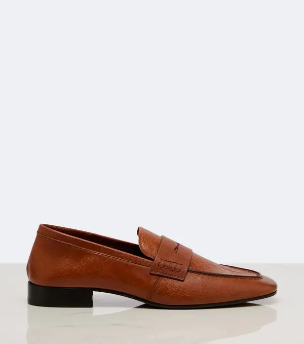 Dries Van Noten Leather Loafers - Brown