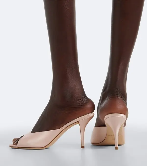 Magda Butrym Satin High Heel Mules - Pink
