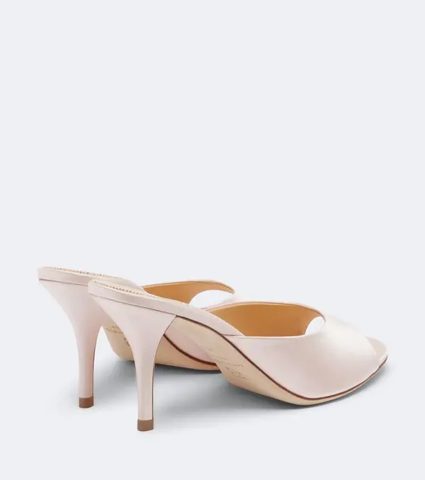 Magda Butrym Satin High Heel Mules - Pink