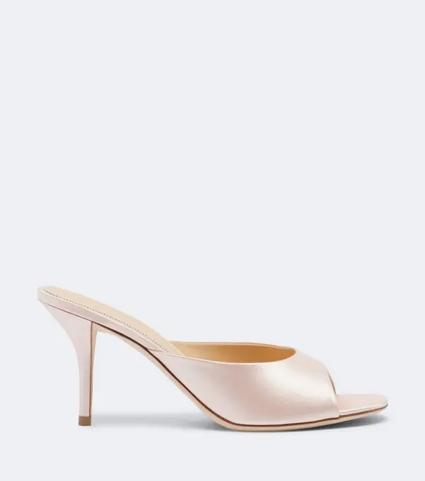 Magda Butrym Satin High Heel Mules - Pink