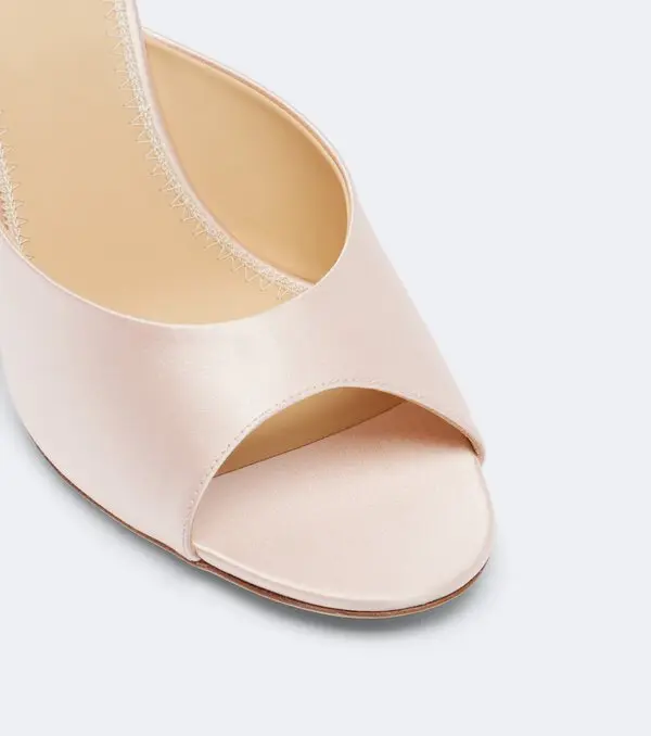 Magda Butrym Satin High Heel Mules - Pink