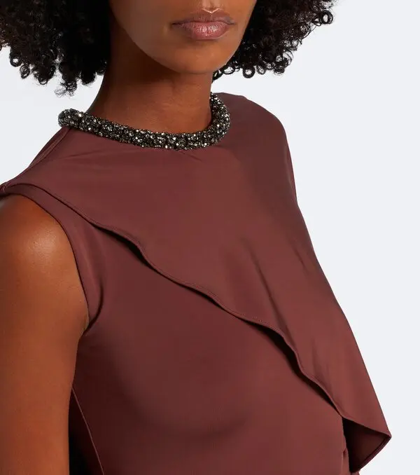 Roland Mouret Embellished Maxi Dress