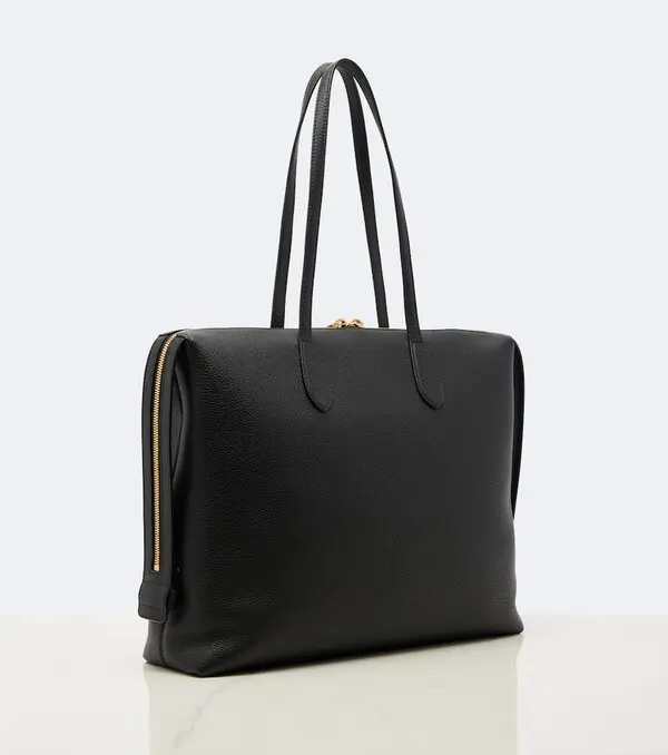 Dolce & Gabbana Vittoria Large Leather Tote Bag - Black