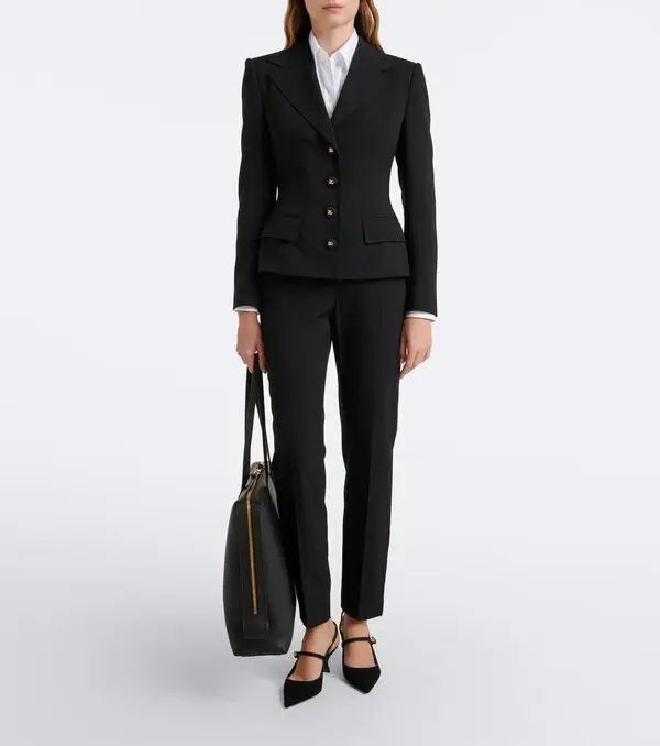 Dolce & Gabbana Vittoria Large Leather Tote Bag - Black