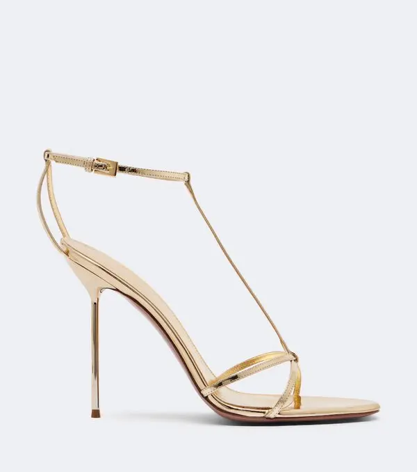 Paris Texas Lidia Metallic Patent Leather Sandals