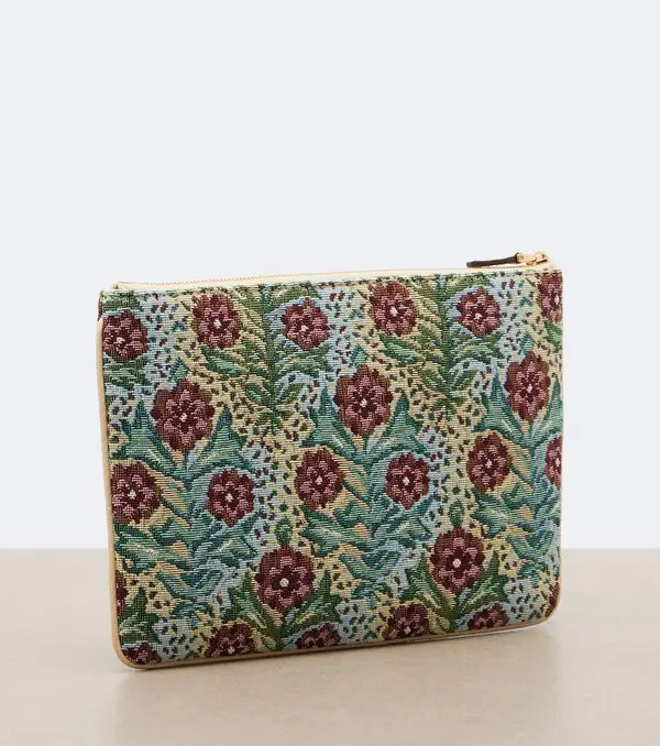 Valentino Garavani Vlogo Floral Jacquard Pouch - Multicoloured