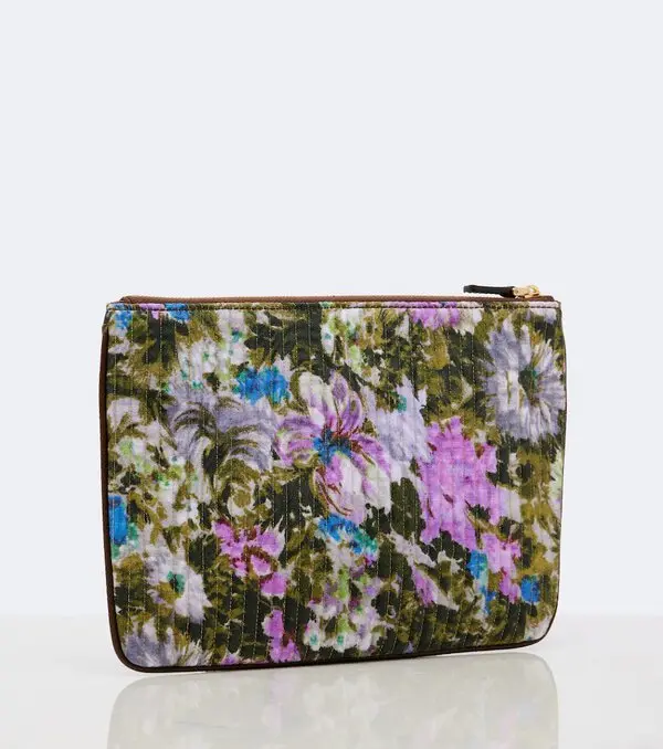 Valentino Garavani Vlogo Floral Jacquard Pouch