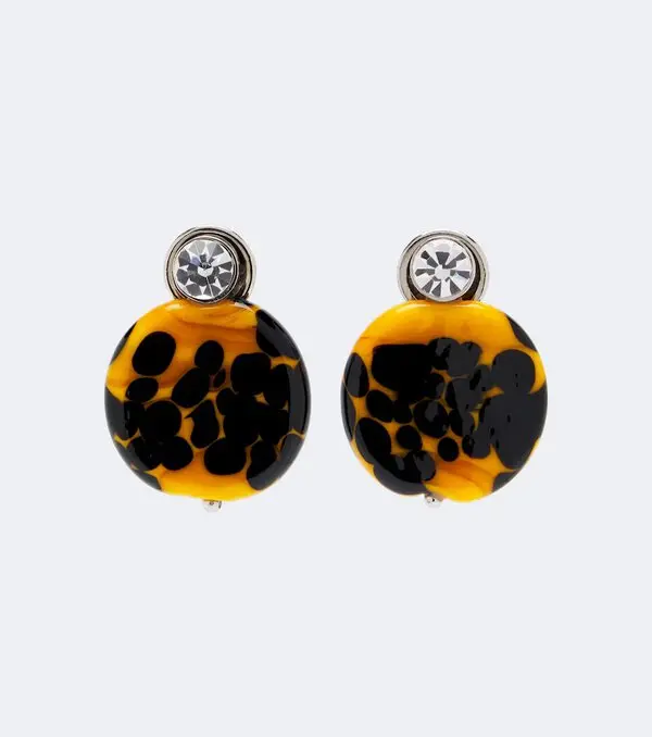 Dries Van Noten Embellished Drop Earrings - Multicoloured
