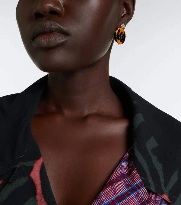 Dries Van Noten Embellished Drop Earrings