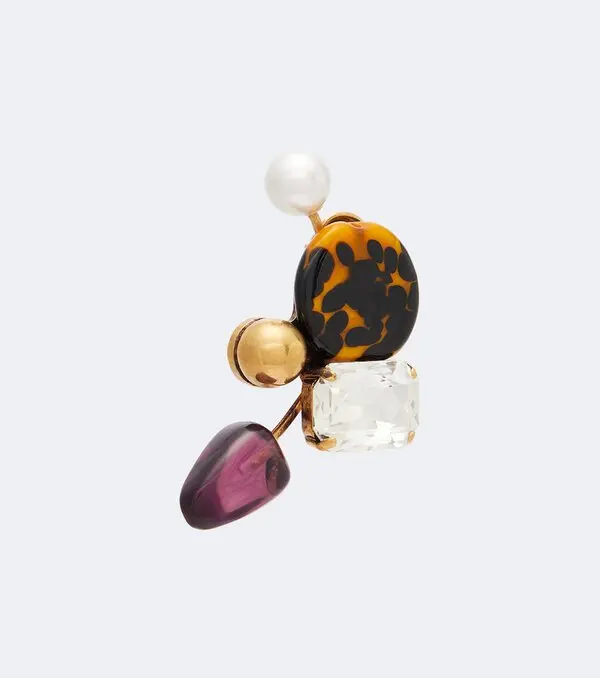 Dries Van Noten Embellished Drop Earrings - Multicoloured