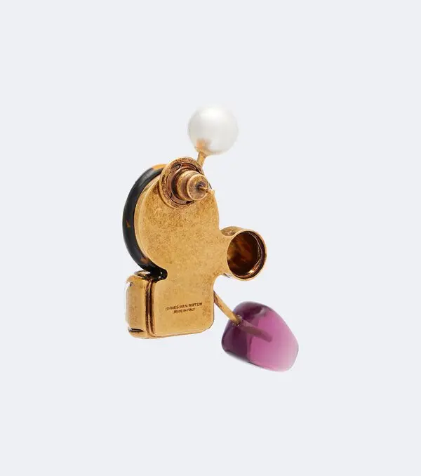Dries Van Noten Embellished Drop Earrings - Multicoloured