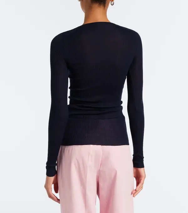 JIL SANDER Ribbed-knit Wool Sweater
