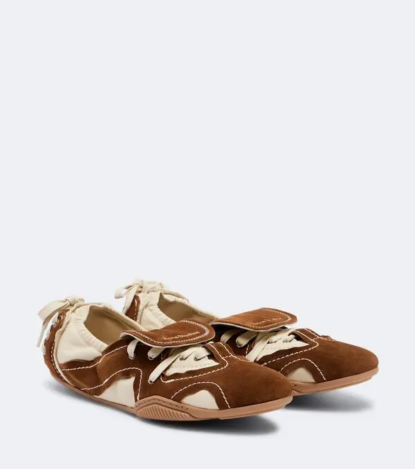 Acne Studios Leather And Suede Sneakers - Brown