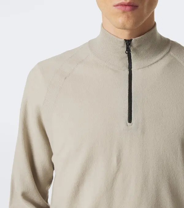 Stone Island Compass Wool-blend Zip-up Sweater