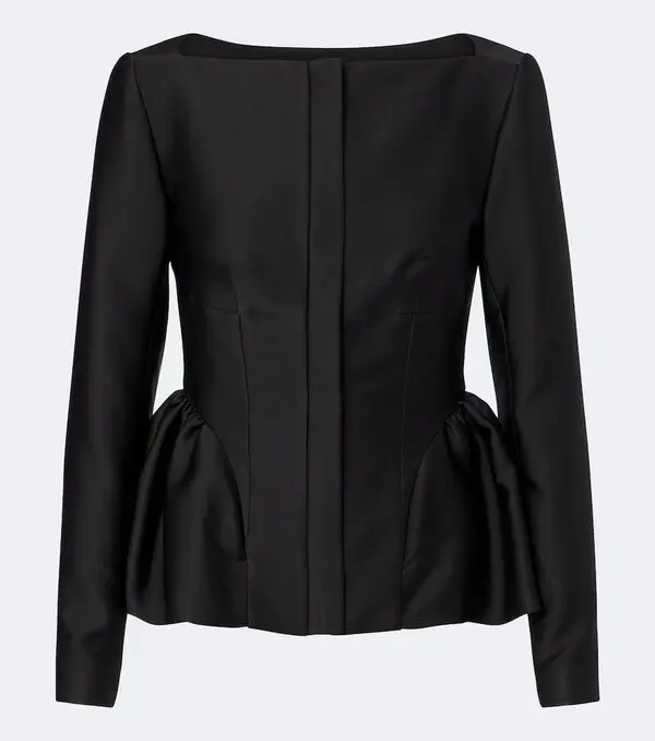 Roland Mouret Peplum Jacket - Black