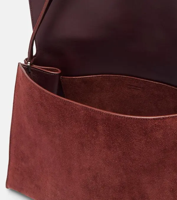 Nour Hammour Amal Suede Shoulder Bag