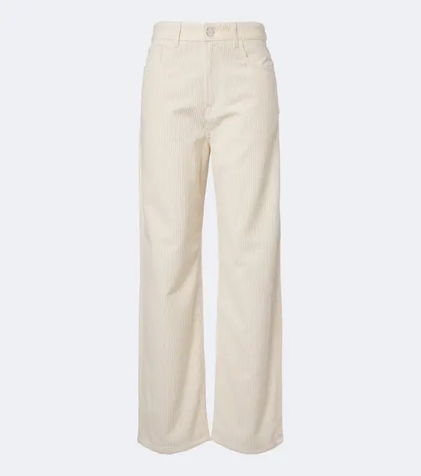 RÓHE Bruun Cotton Corduroy Straight Pants - White