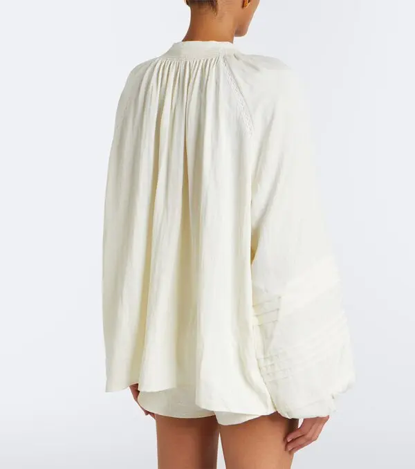 XU ZHI Oversized Embroidered Blouse