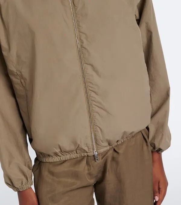 LESET Kyoto Cropped Cotton Jacket - Grey