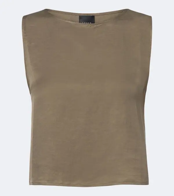 LESET Daniel Cropped Top - Green