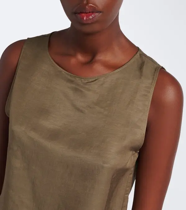 LESET Daniel Cropped Top - Green